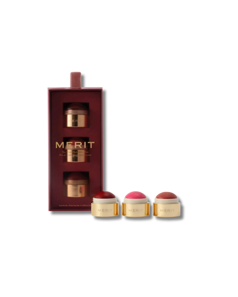 MERIT- The Mini Flush Blush Balm Trio – Beauty Line Mx